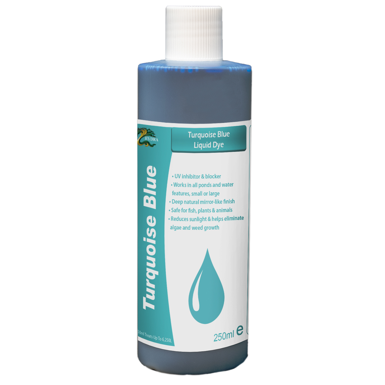 Turquoise Blue Dye for Ponds | Turquoise Blue Liquid Dye