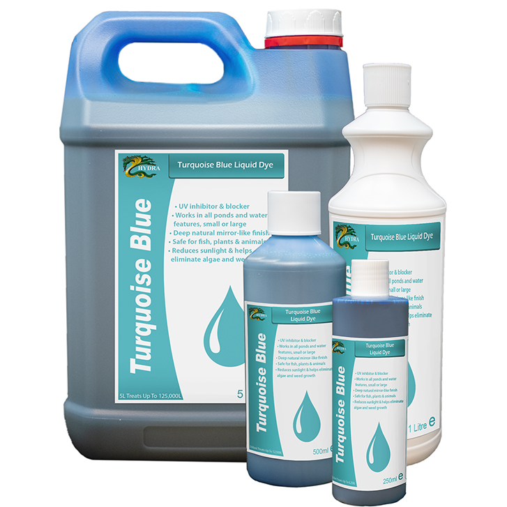 Turquoise Blue Dye for Ponds | Turquoise Blue Liquid Dye